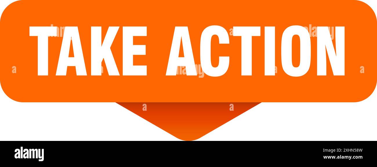 take action sticker. take action sign on transparent background ...