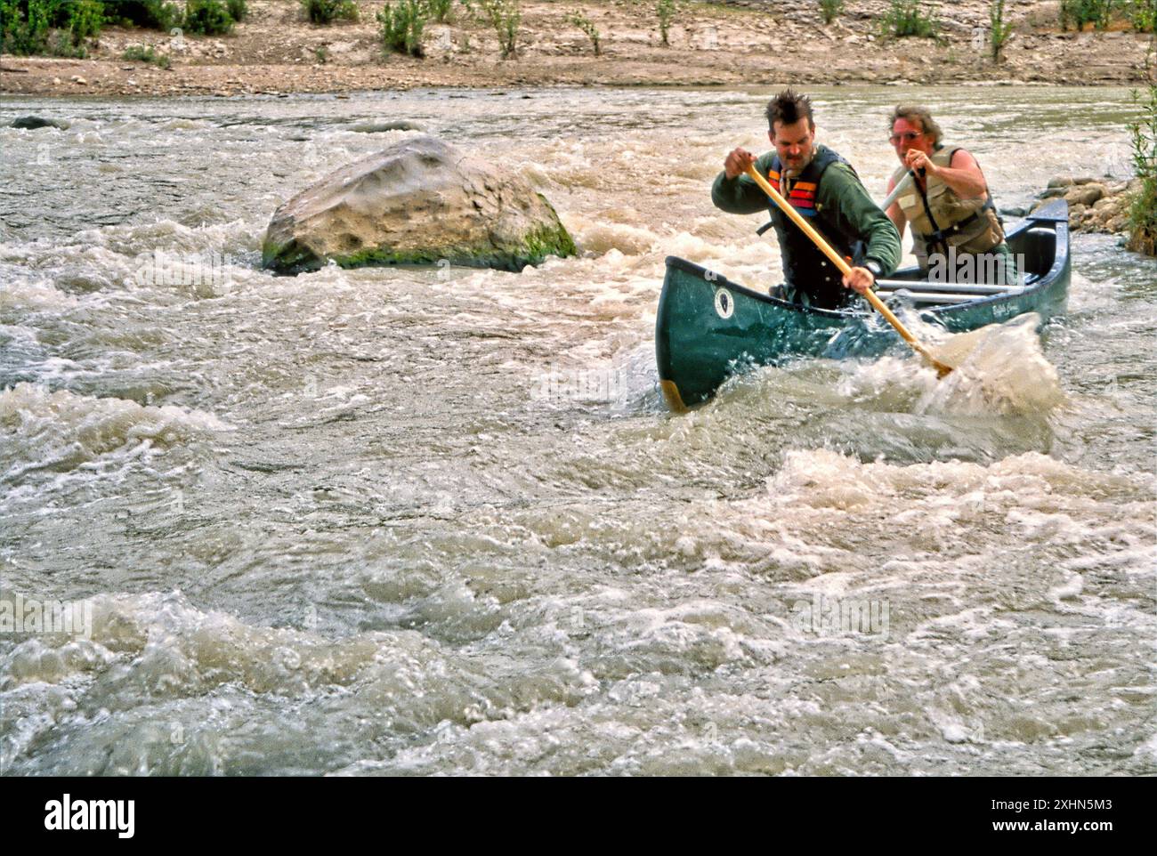 Canoeists shooting rapids in Bullis Canyon, The Lower Canyons of Rio ...