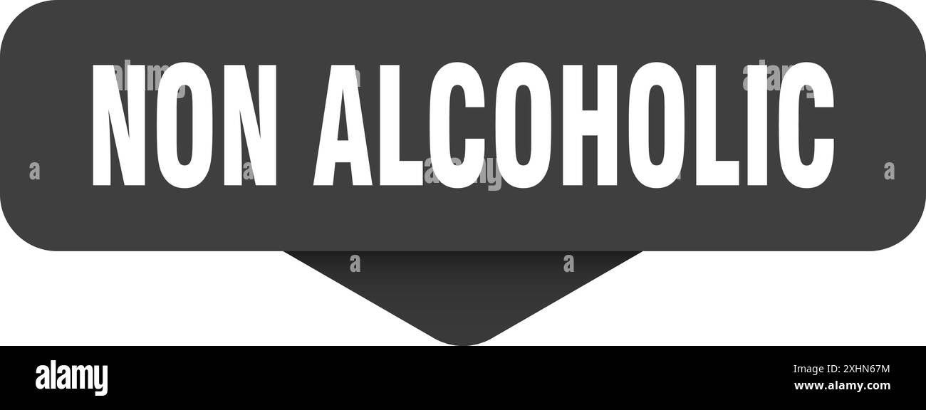 non alcoholic sticker. non alcoholic sign on transparent background ...