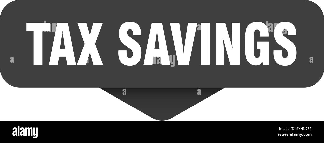 tax savings sticker. tax savings sign on transparent background ...