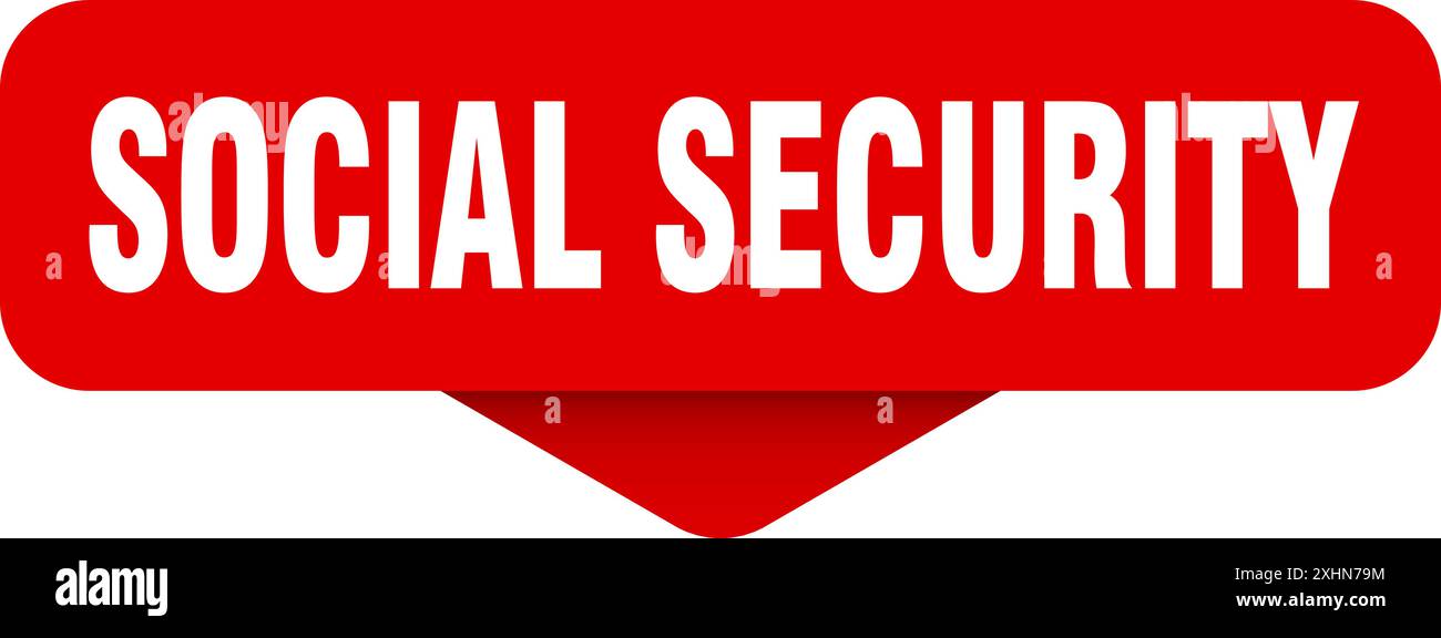 social security sticker. social security sign on transparent background ...