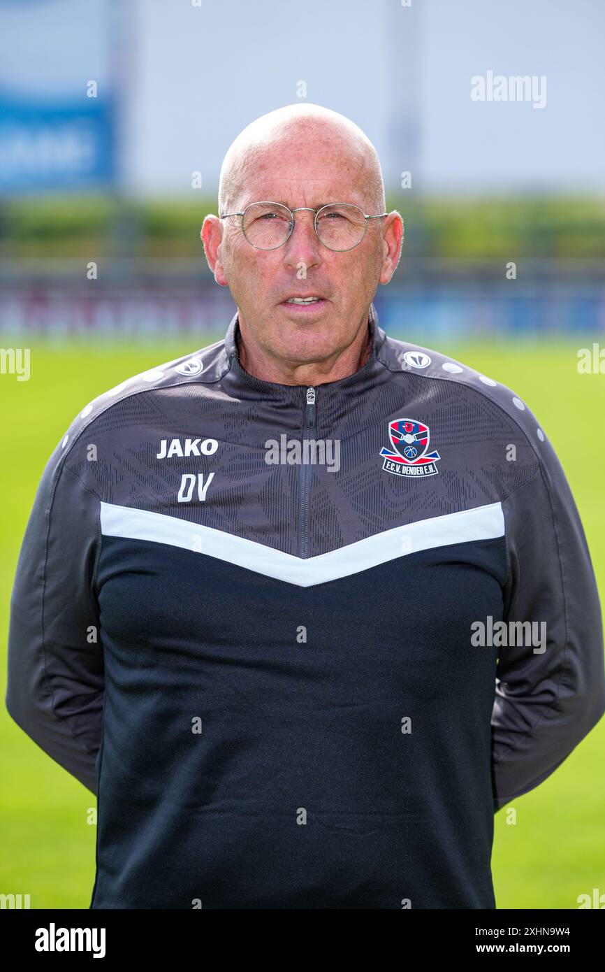 Denderleeuw, Belgium. 15th July, 2024. Dender's goalkeeper coach Dany ...