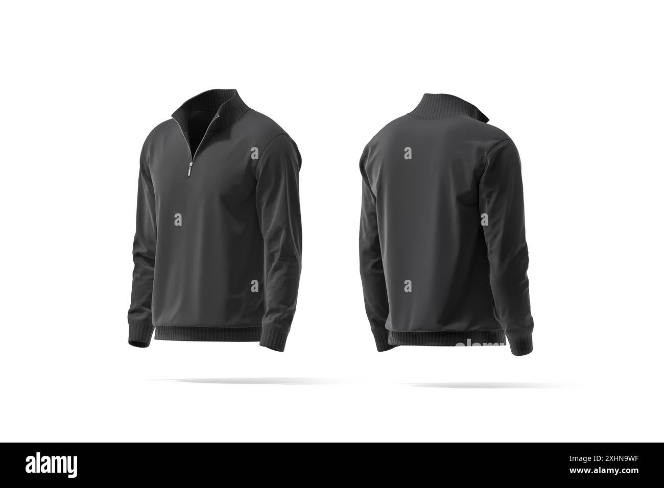Black zip up jacket Cut Out Stock Images & Pictures - Alamy