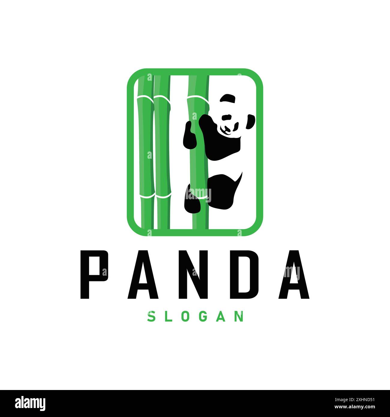 Playful panda logo hi-res stock photography and images - Alamy