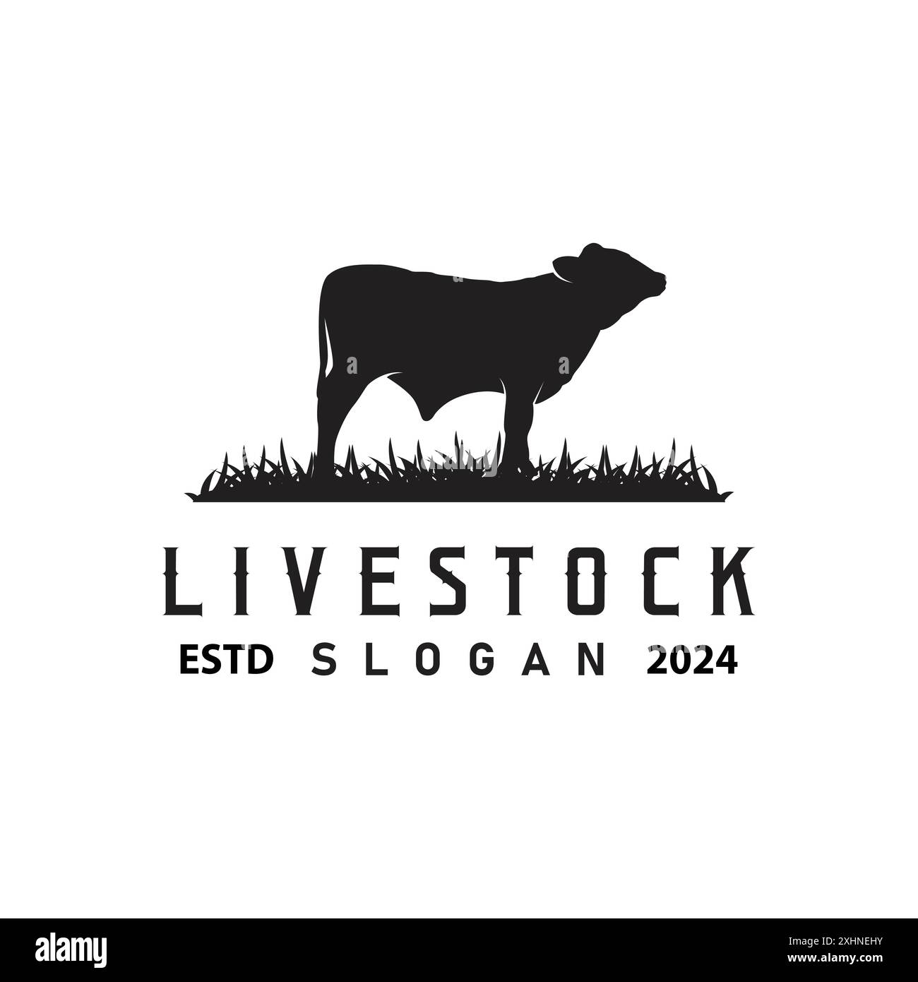Livestock Logo, Fram Garden Design, Cow Logo Vector Badge Longhorn Bull ...