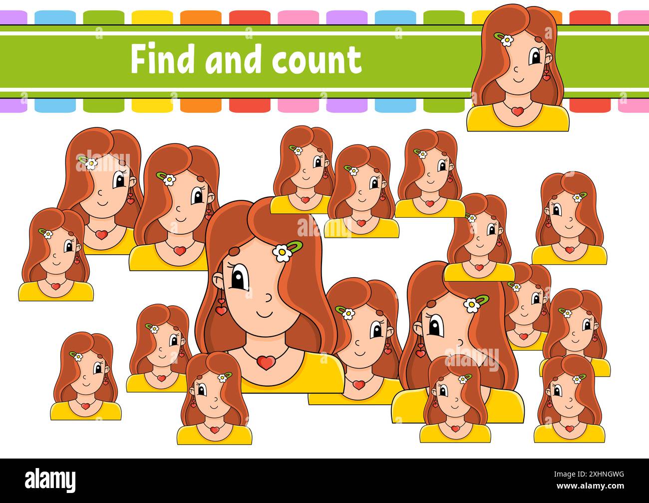 Find and count. Education developing worksheet. Activity page. Puzzle ...