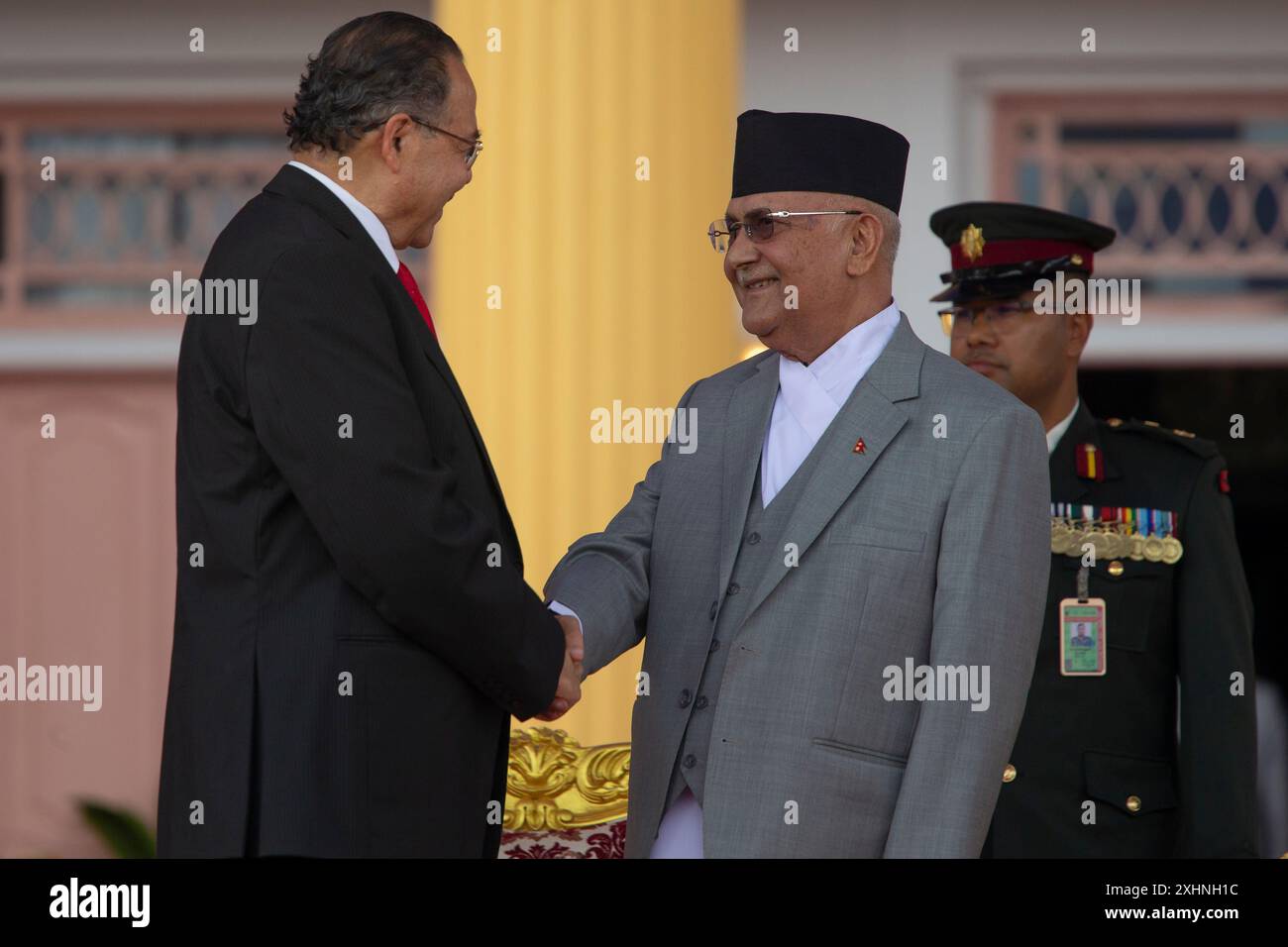 On July 15, 2024, in Kathmandu, Nepal. Nepal's newly appointed Prime ...