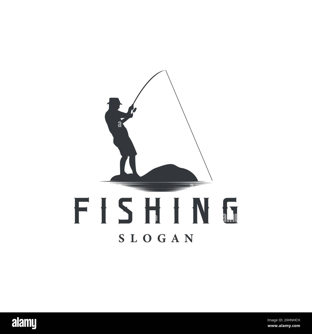 Freshwater angler design Cut Out Stock Images & Pictures - Alamy
