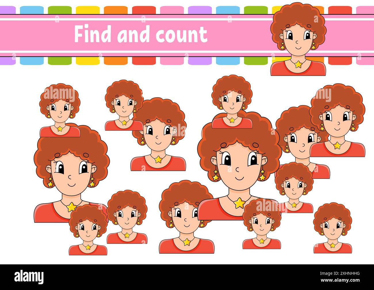 Find and count. Education developing worksheet. Activity page. Puzzle ...