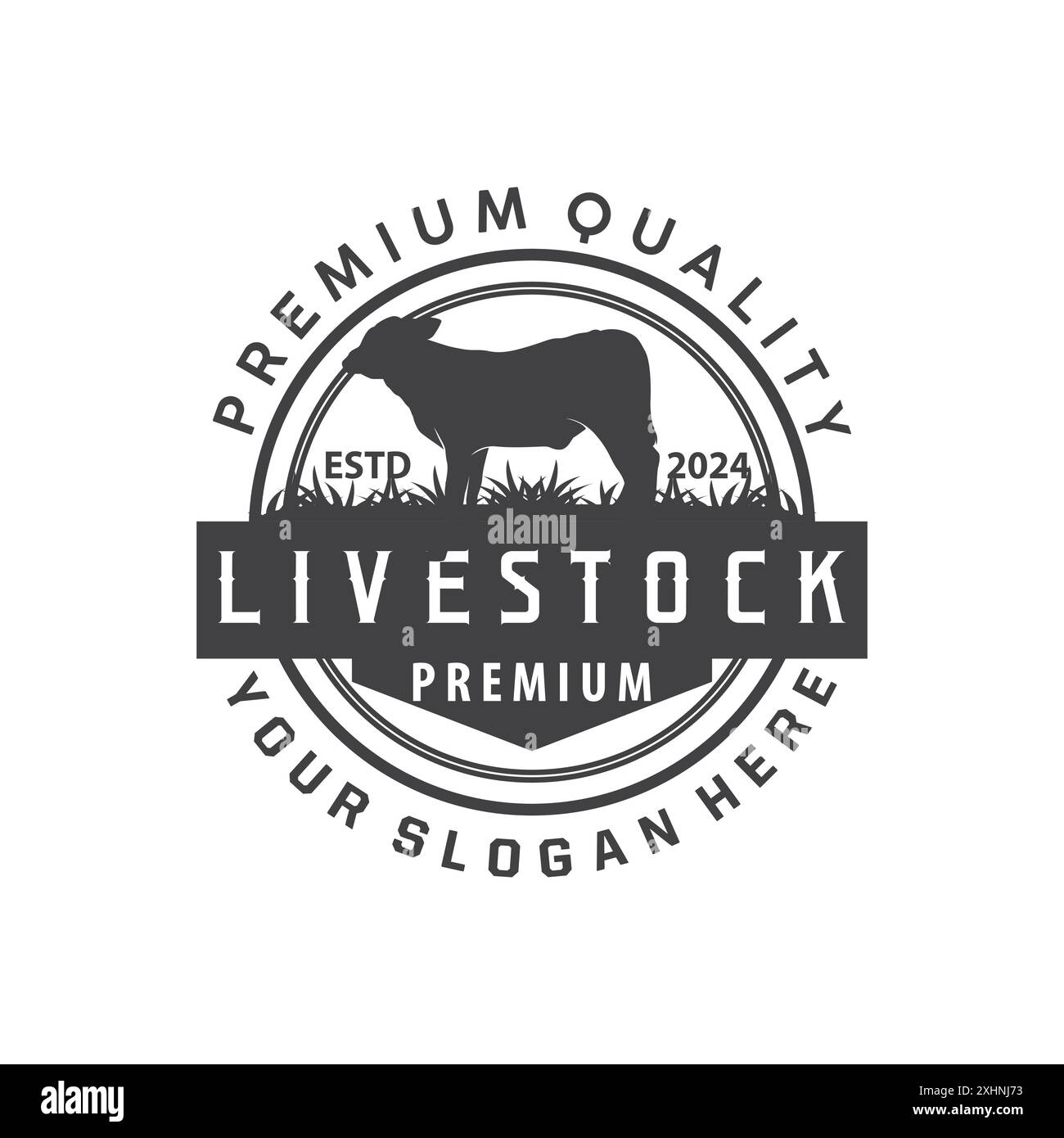 Livestock Logo, Fram Garden Design, Cow Logo Vector Badge Longhorn Bull ...
