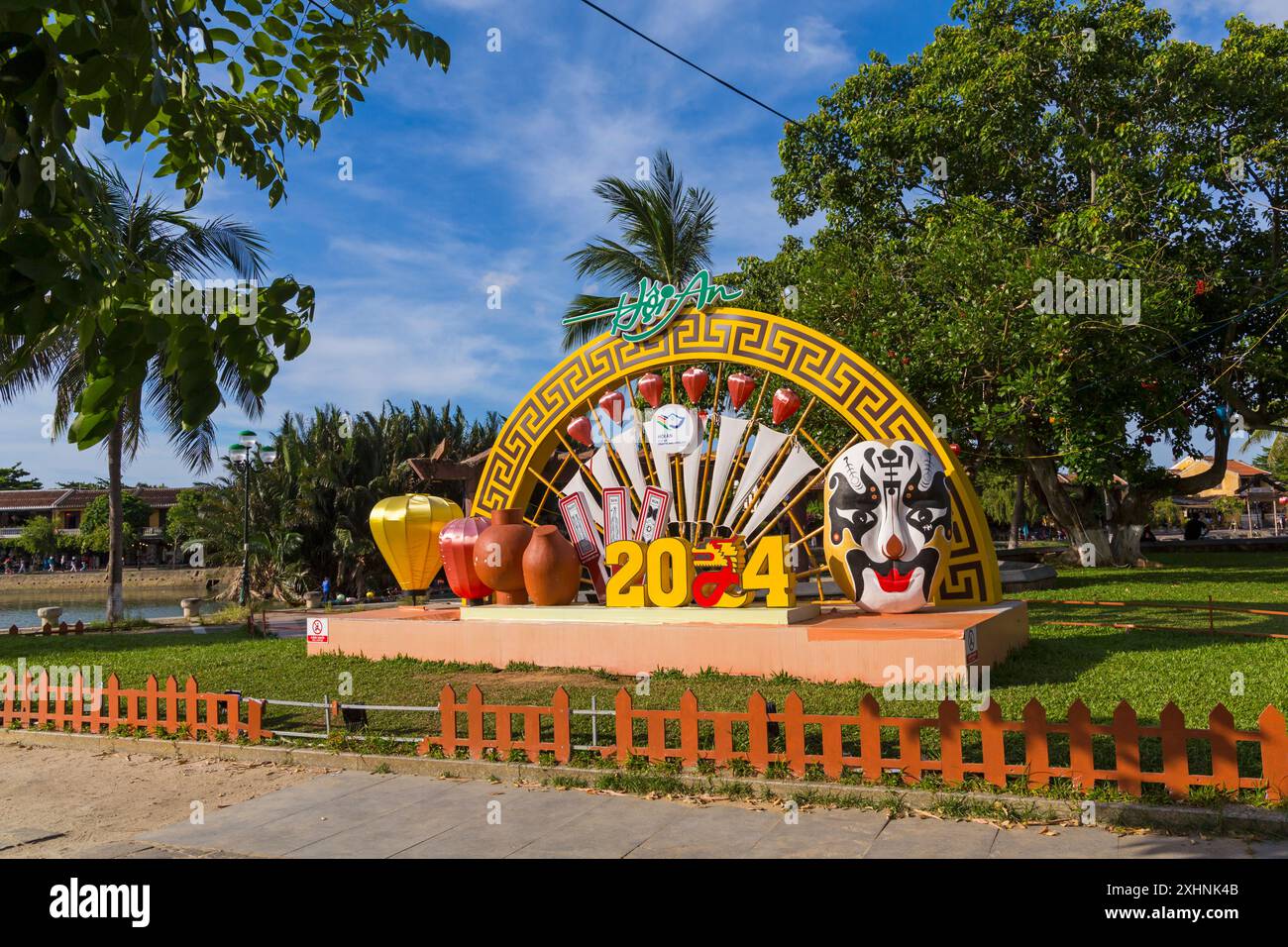 Hoi An City of Crafts and Folk Art 2024 structure sign at Hoi An, Hoian ...