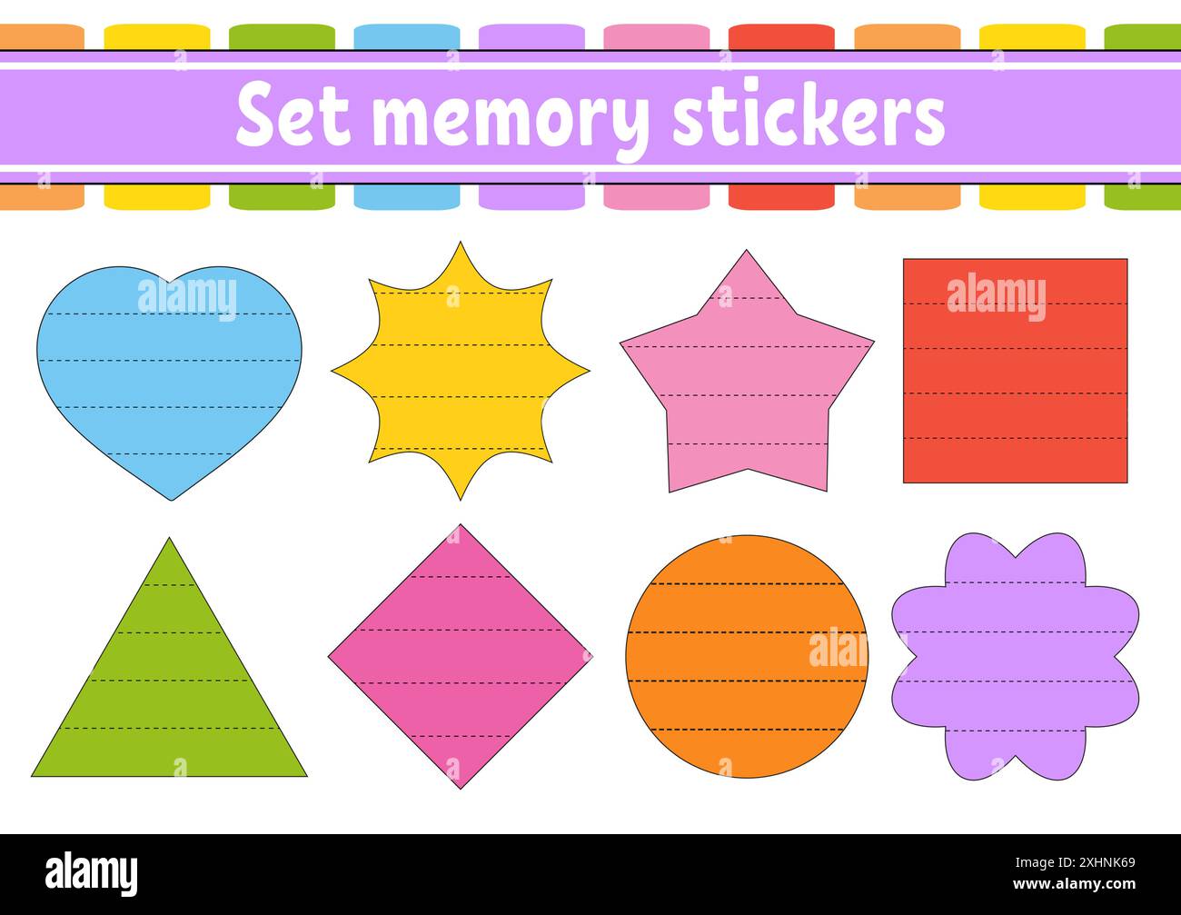 To do list for kids. Empty template. Isolated color vector illustration ...