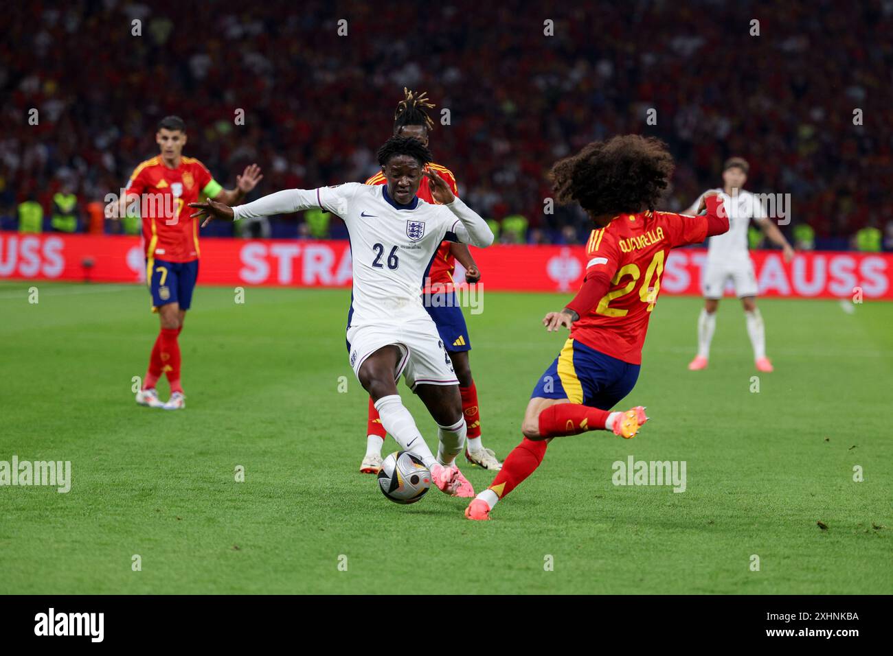 Berlin, Germany, 14, July, 2024. Kobbie Mainoo and Marc Cucurella ...