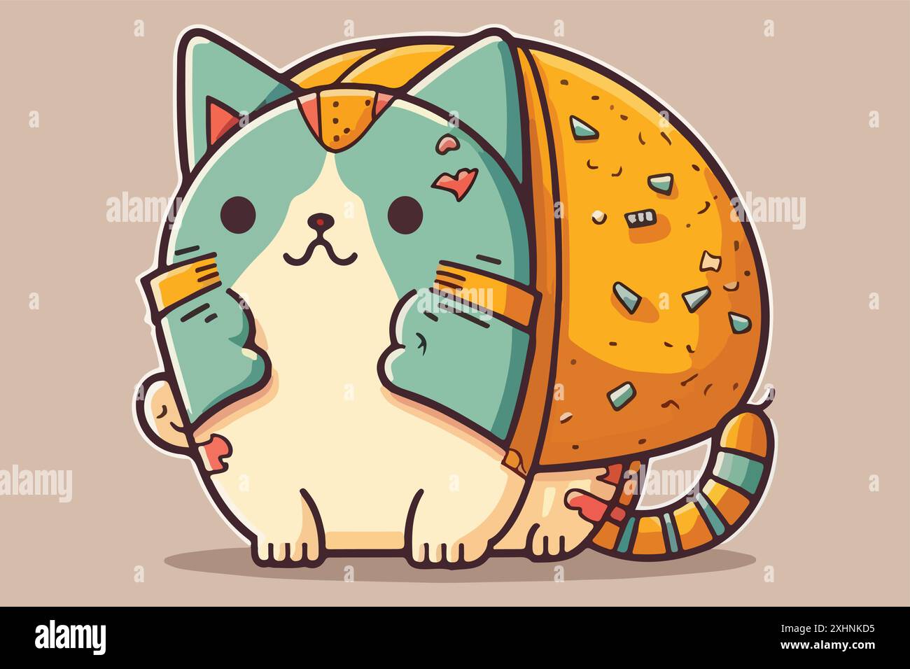 Cat Taco vector illustration Stock Vector Image & Art - Alamy