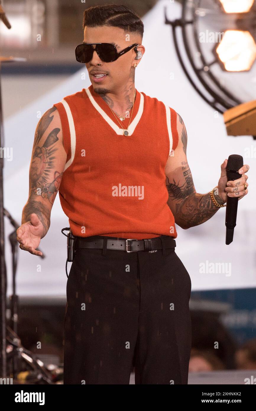 Rauw Alejandro on stage for NBC Today Show Concert Series with Rauw ...