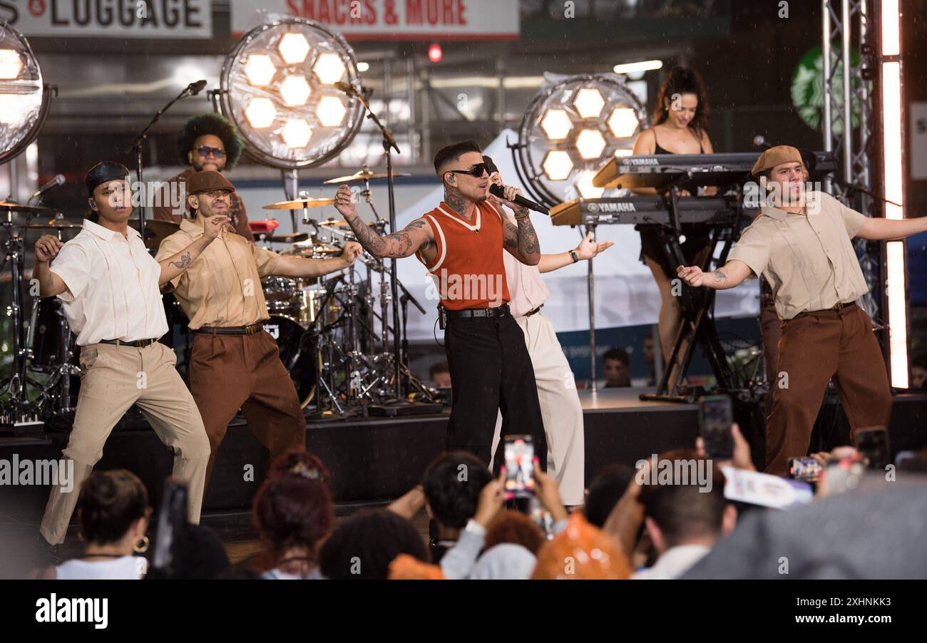 Rauw Alejandro on stage for NBC Today Show Concert Series with Rauw ...