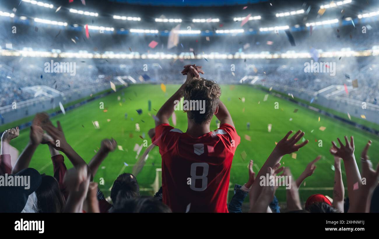 Professional sport stadium crowd confetti hi-res stock photography and ...