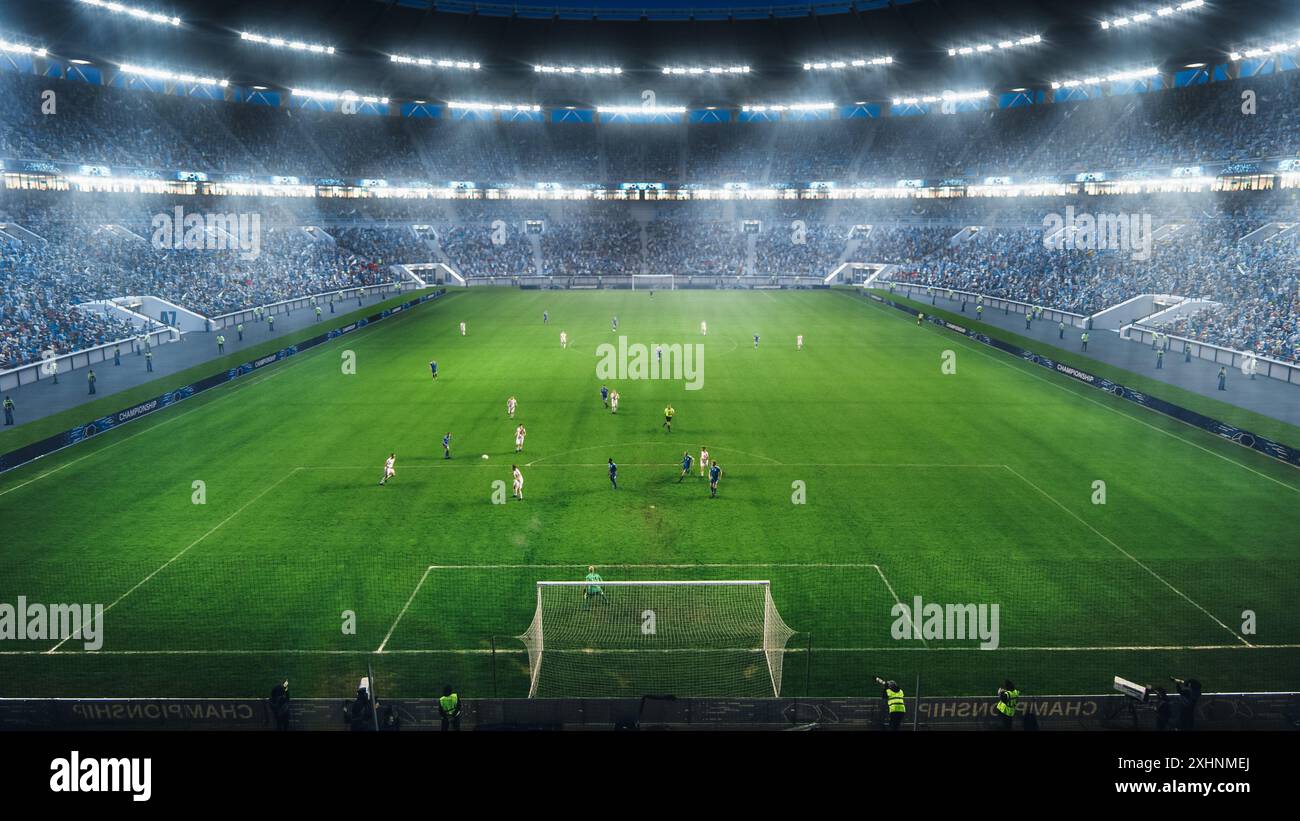 Elevated shot behind gates stadium hi-res stock photography and images ...