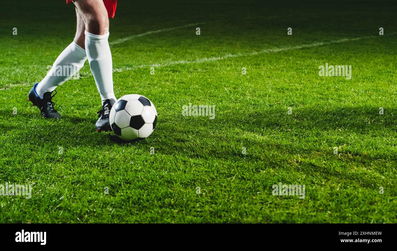 Soccer player dribbling close up hi-res stock photography and images ...