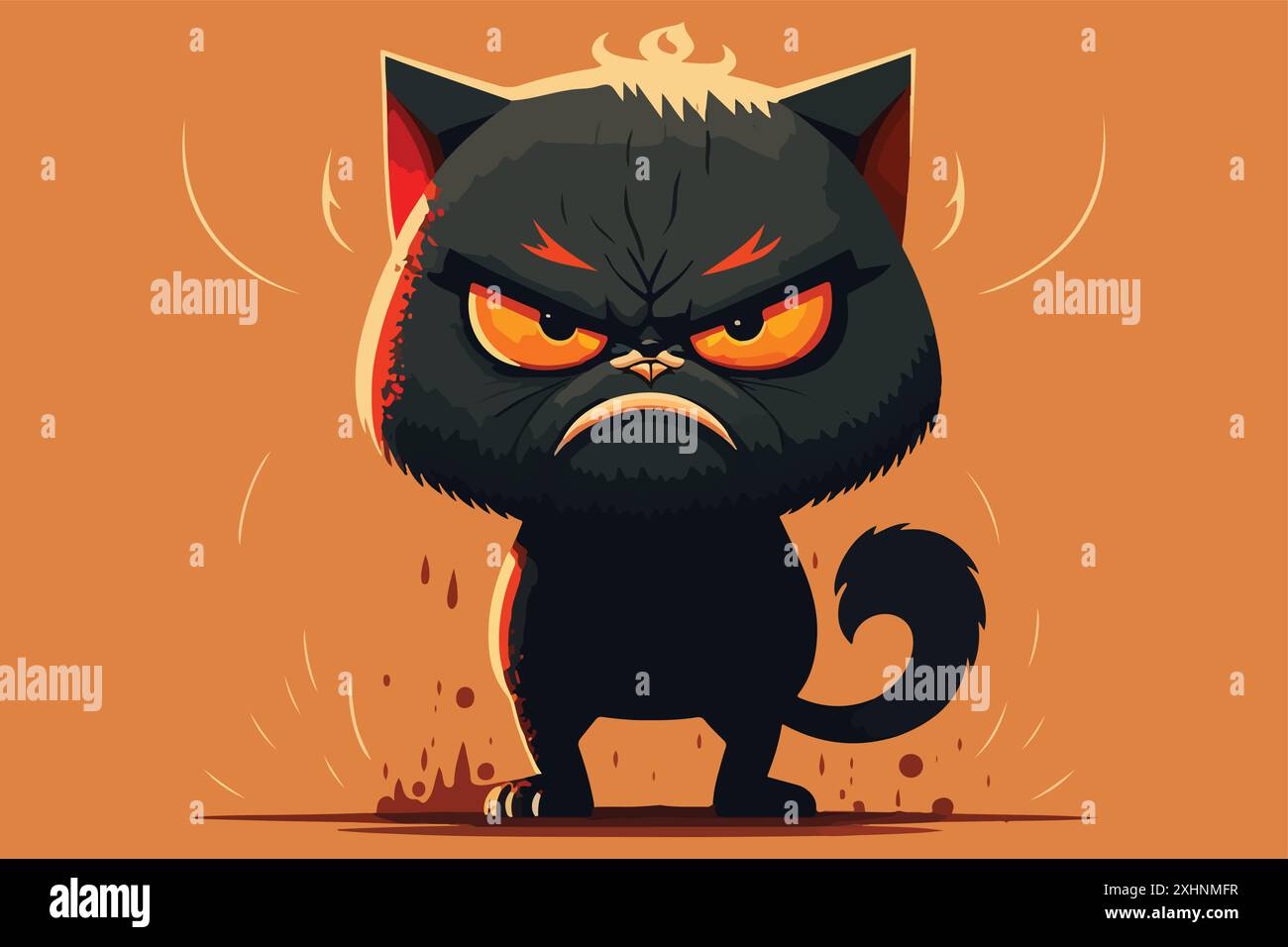 Anime angry cat hi-res stock photography and images - Alamy