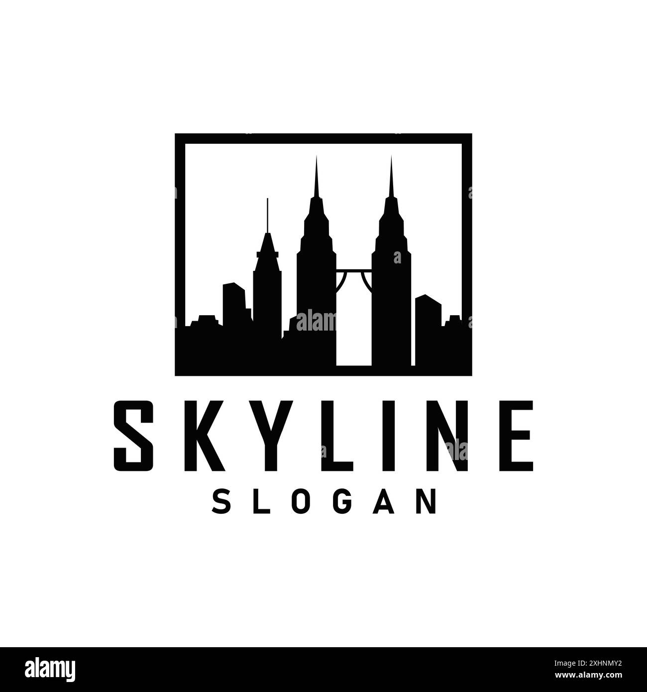 Miami city skyline panorama urban Stock Vector Images - Alamy