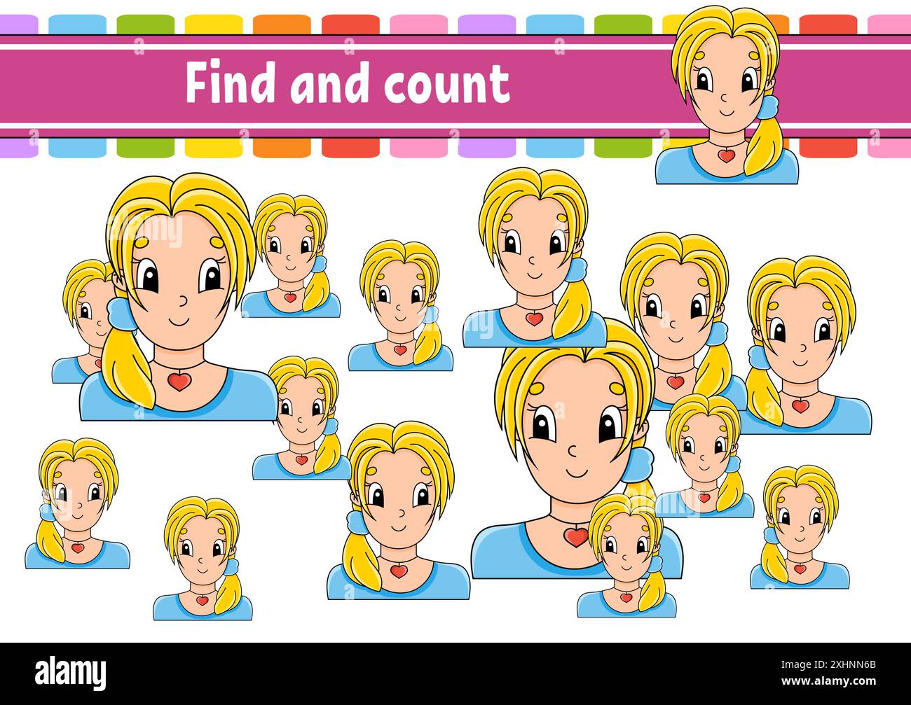 Find and count. Education developing worksheet. Activity page. Puzzle ...