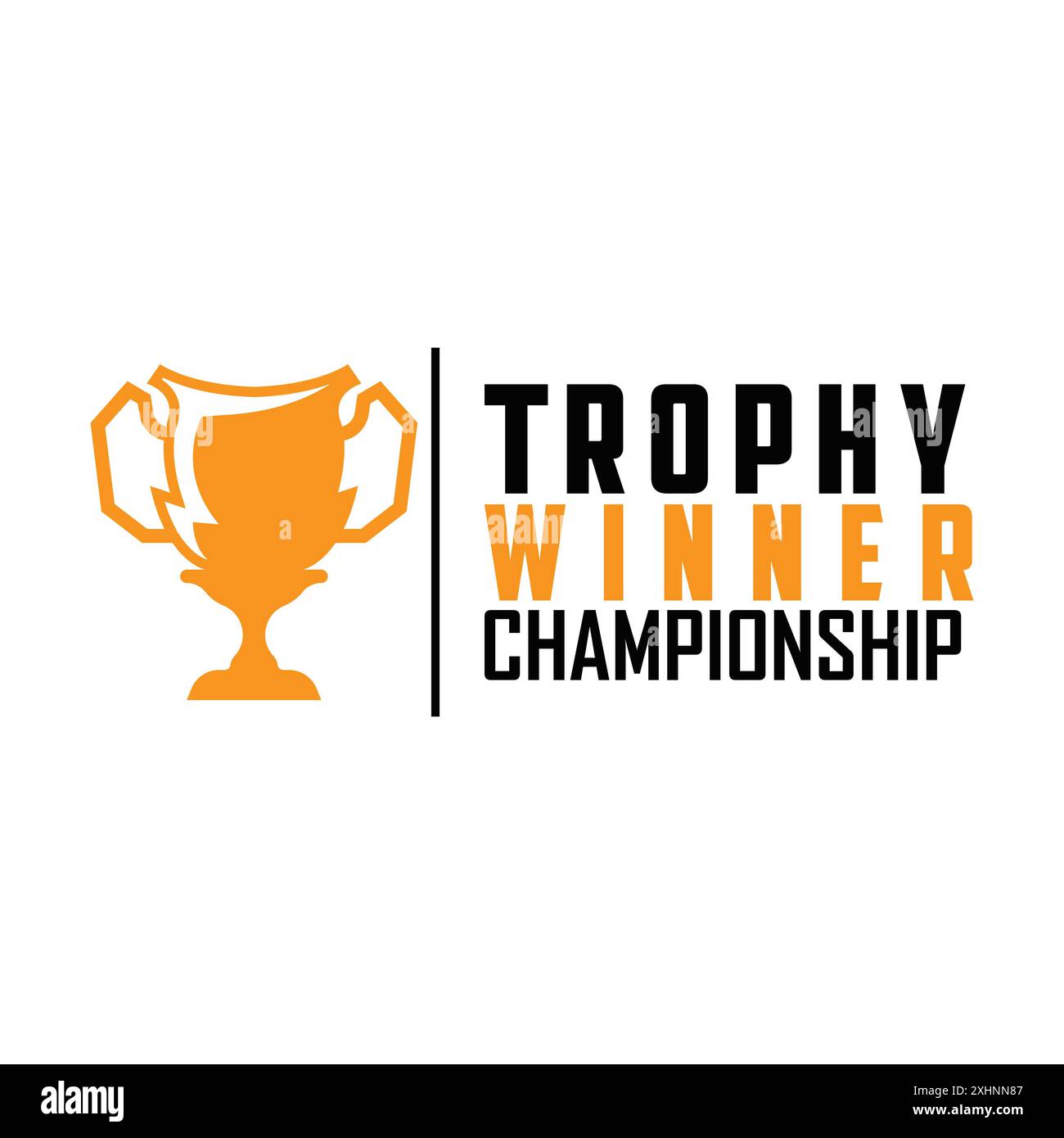 Trophy Logo, Sports Tournament Championship Cup Design. Minimalist ...
