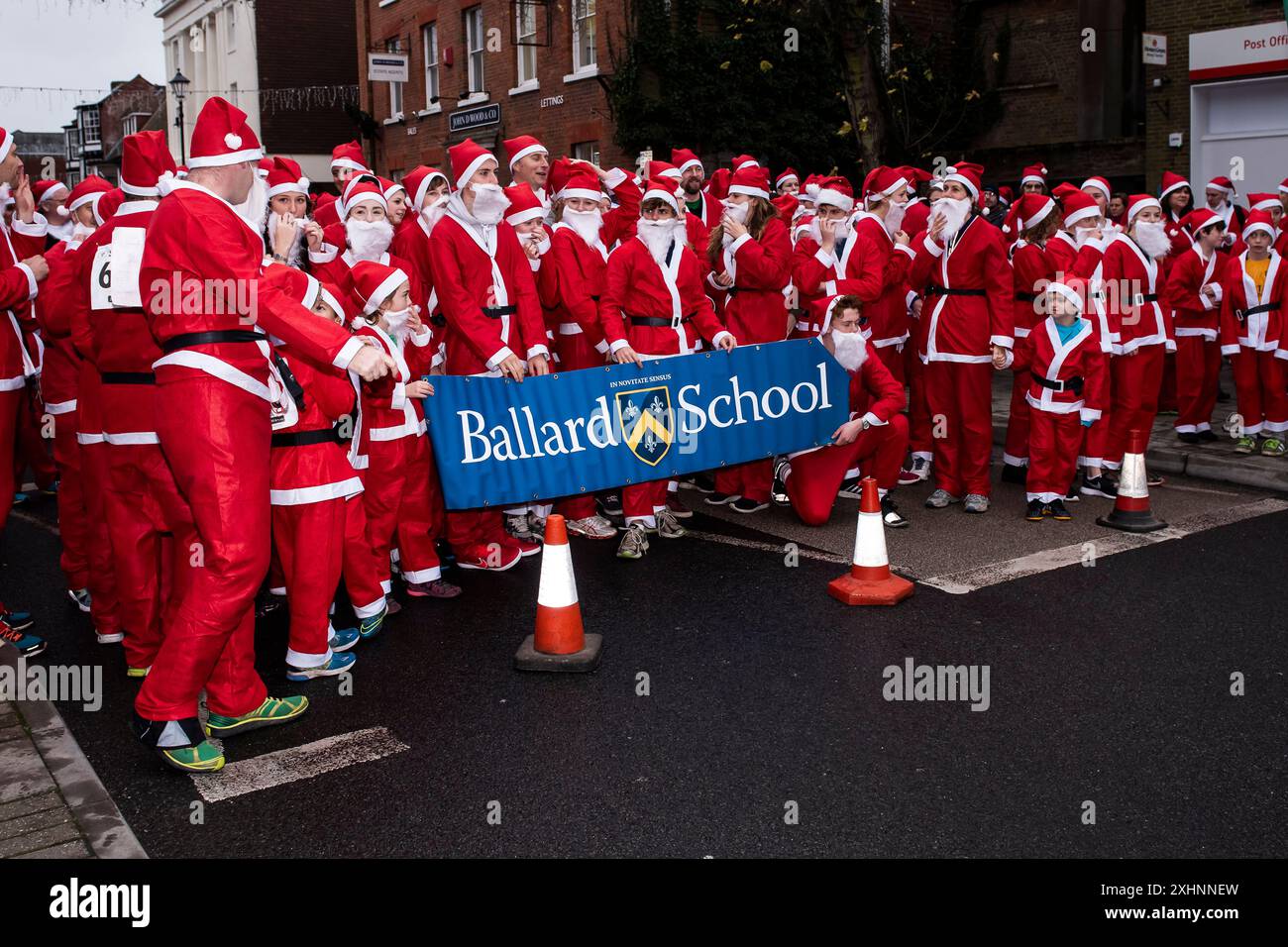 Lymington Santa Dash, a charity fun run, come dressed as Santa or one ...