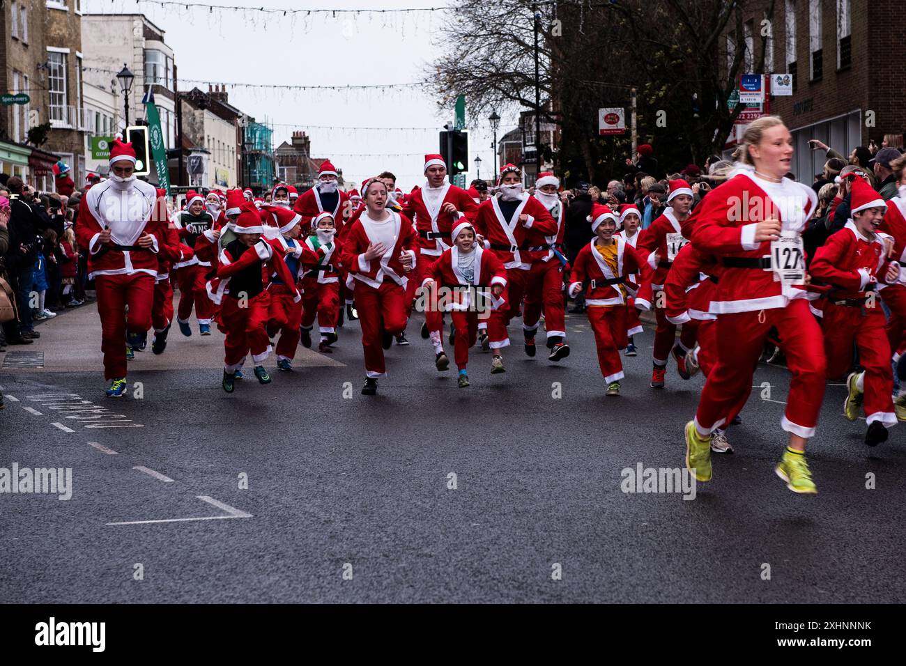 Lymington Santa Dash, a charity fun run, come dressed as Santa or one ...
