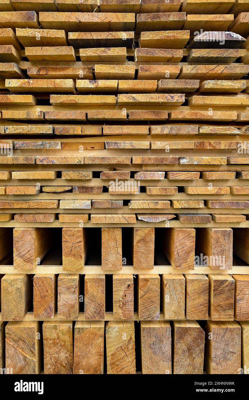 wooden blocks and boards of different sizes lie on the ground after ...