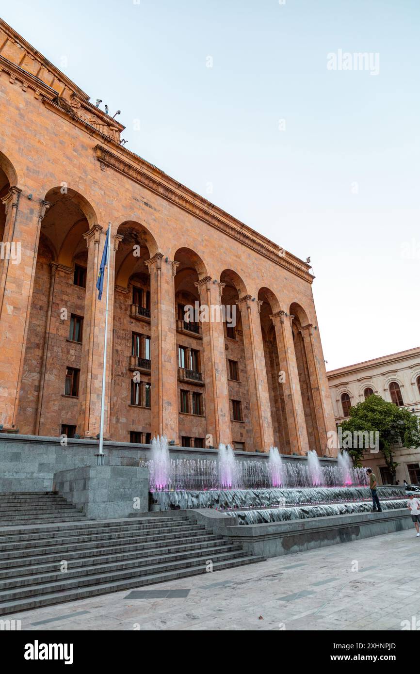 Tbilisi, Georgia - 21 JUNE, 2024: The Parliament of Georgia Building is ...