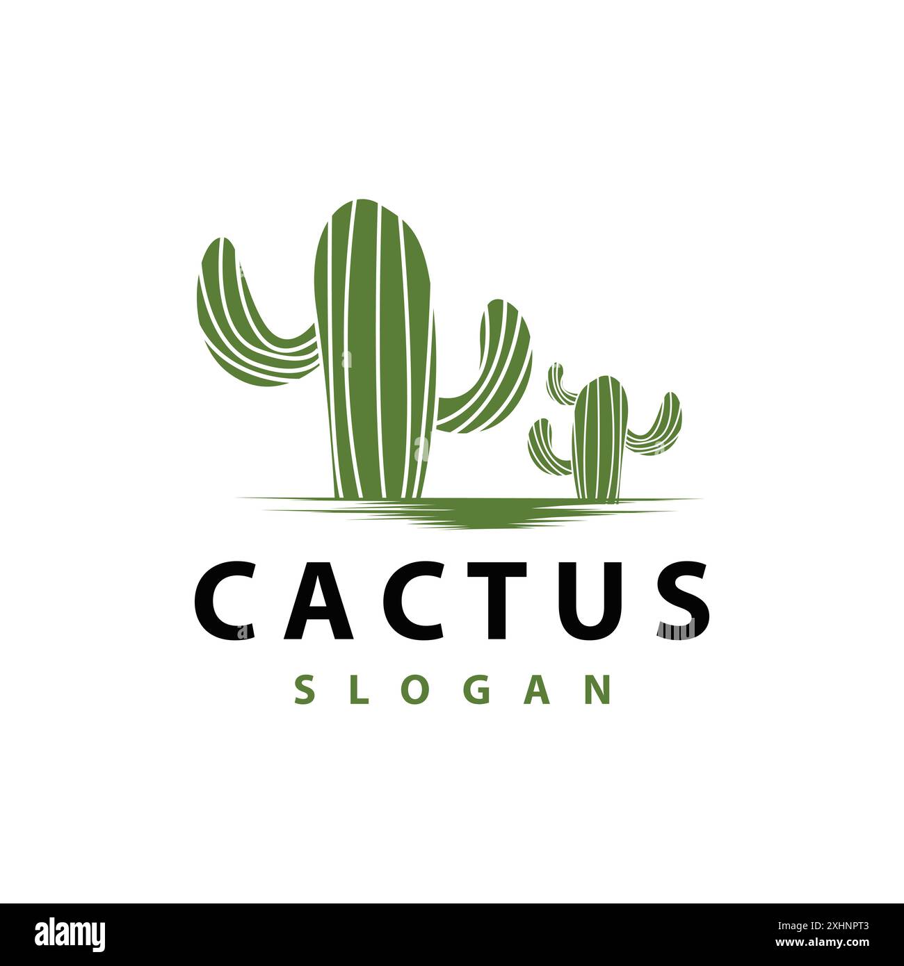 Cactus logo vector desert green plant design elegant style symbol Icon ...