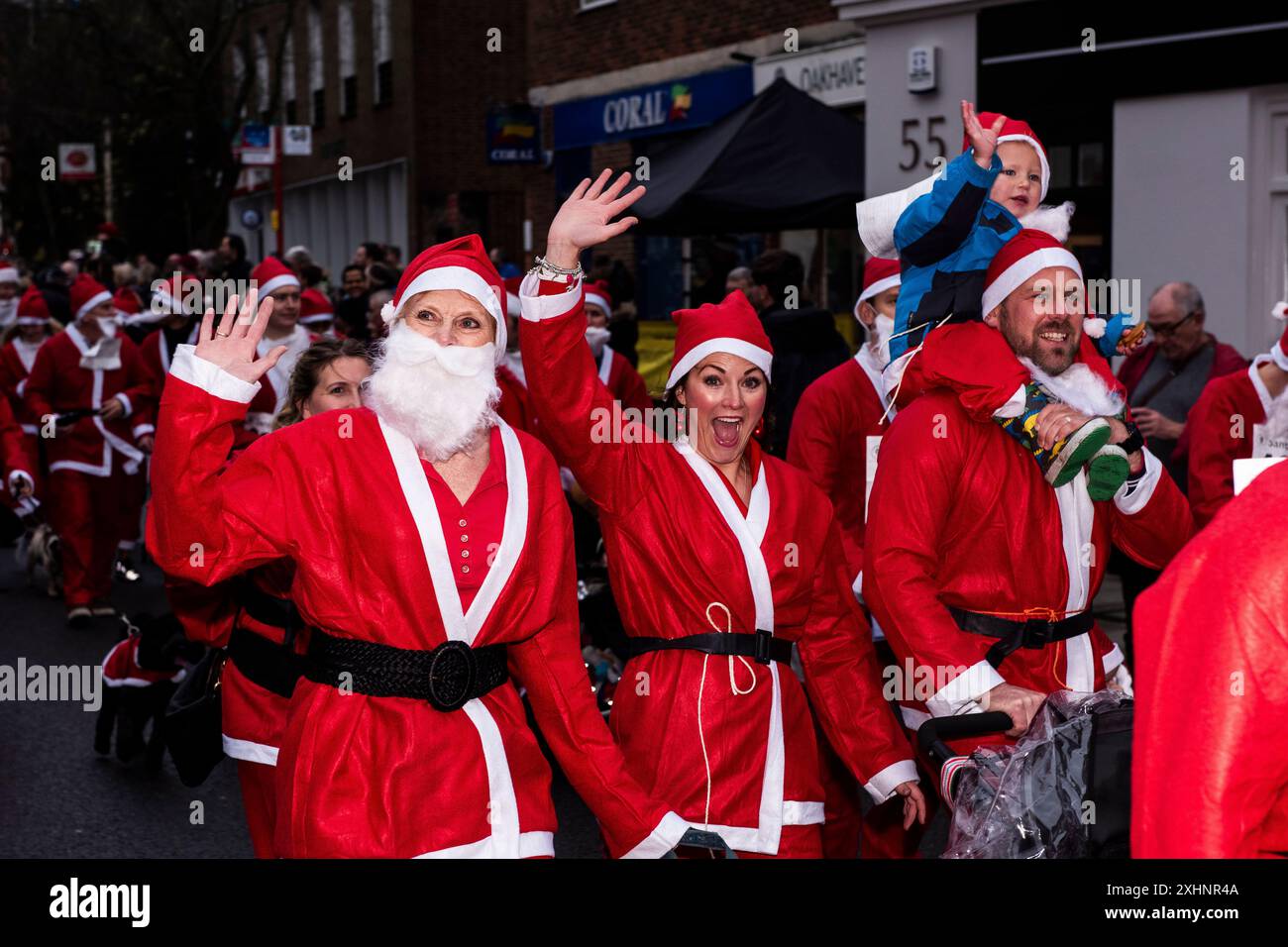 Lymington Santa Dash, a charity fun run, come dressed as Santa or one ...