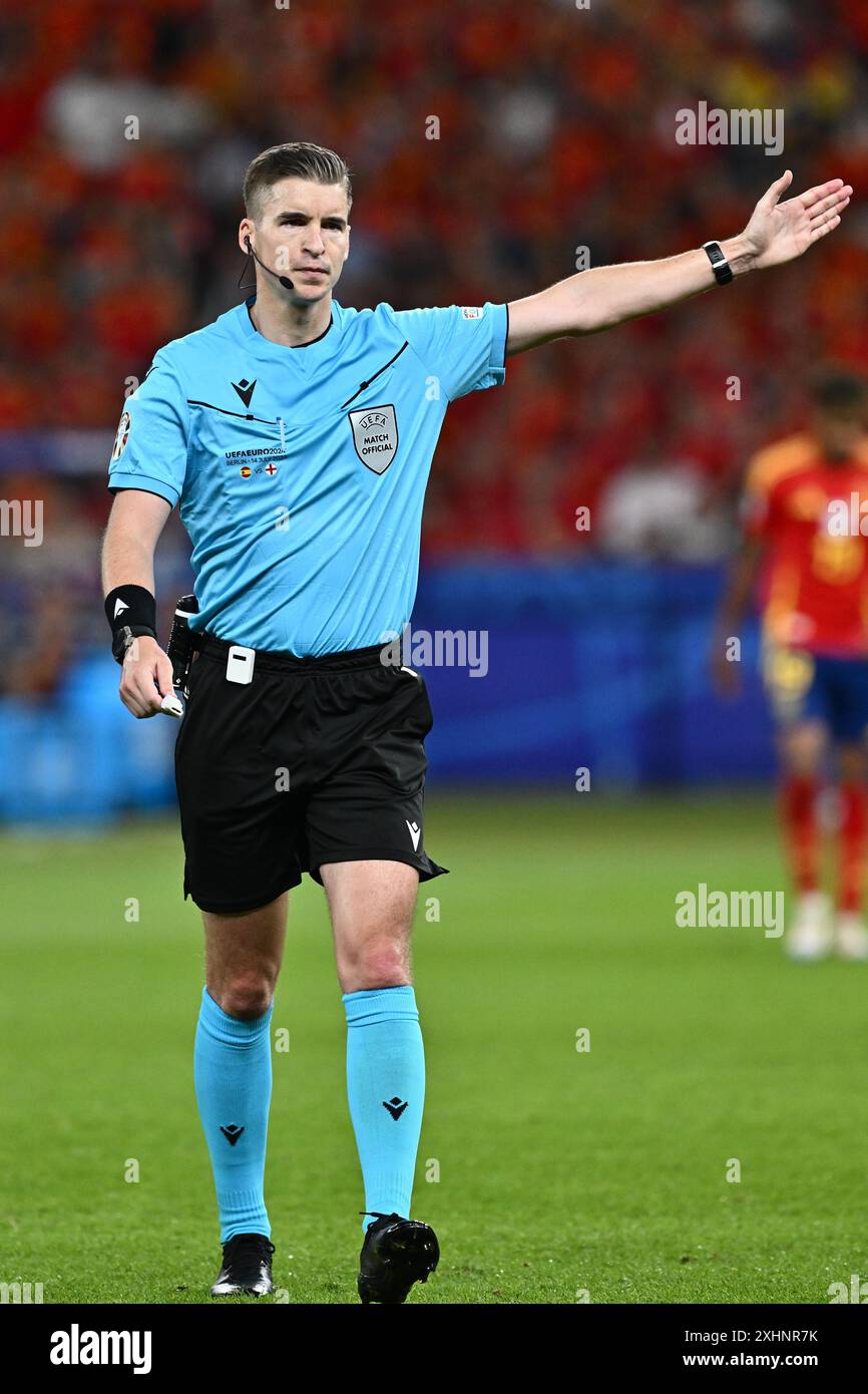 BERLIN, GERMANY - JULY 14: Referee Francois Letexier during the UEFA ...