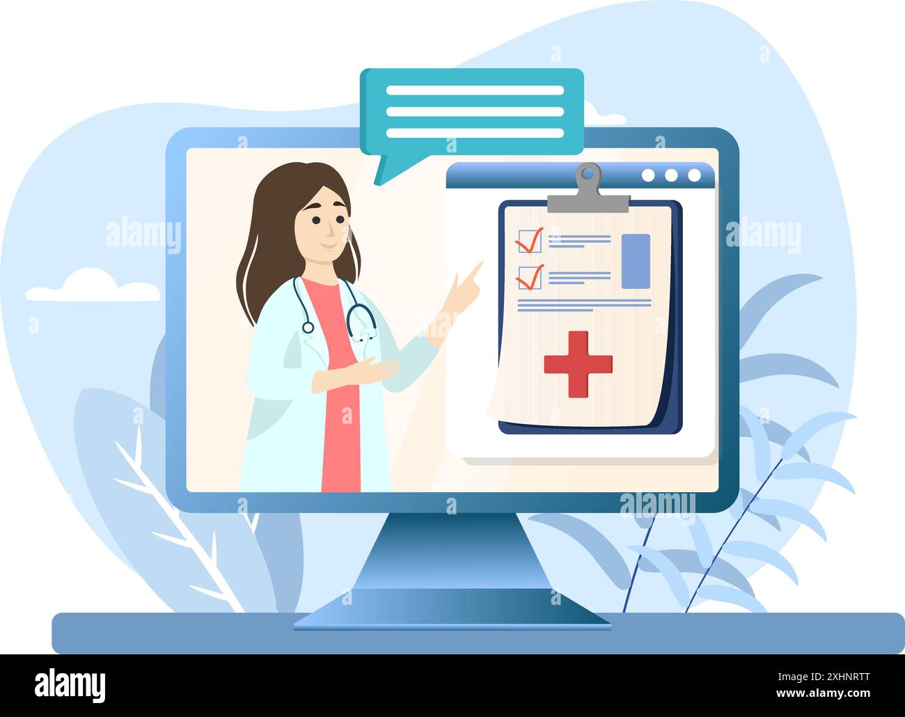 Explaining diagnosis Stock Vector Images - Alamy