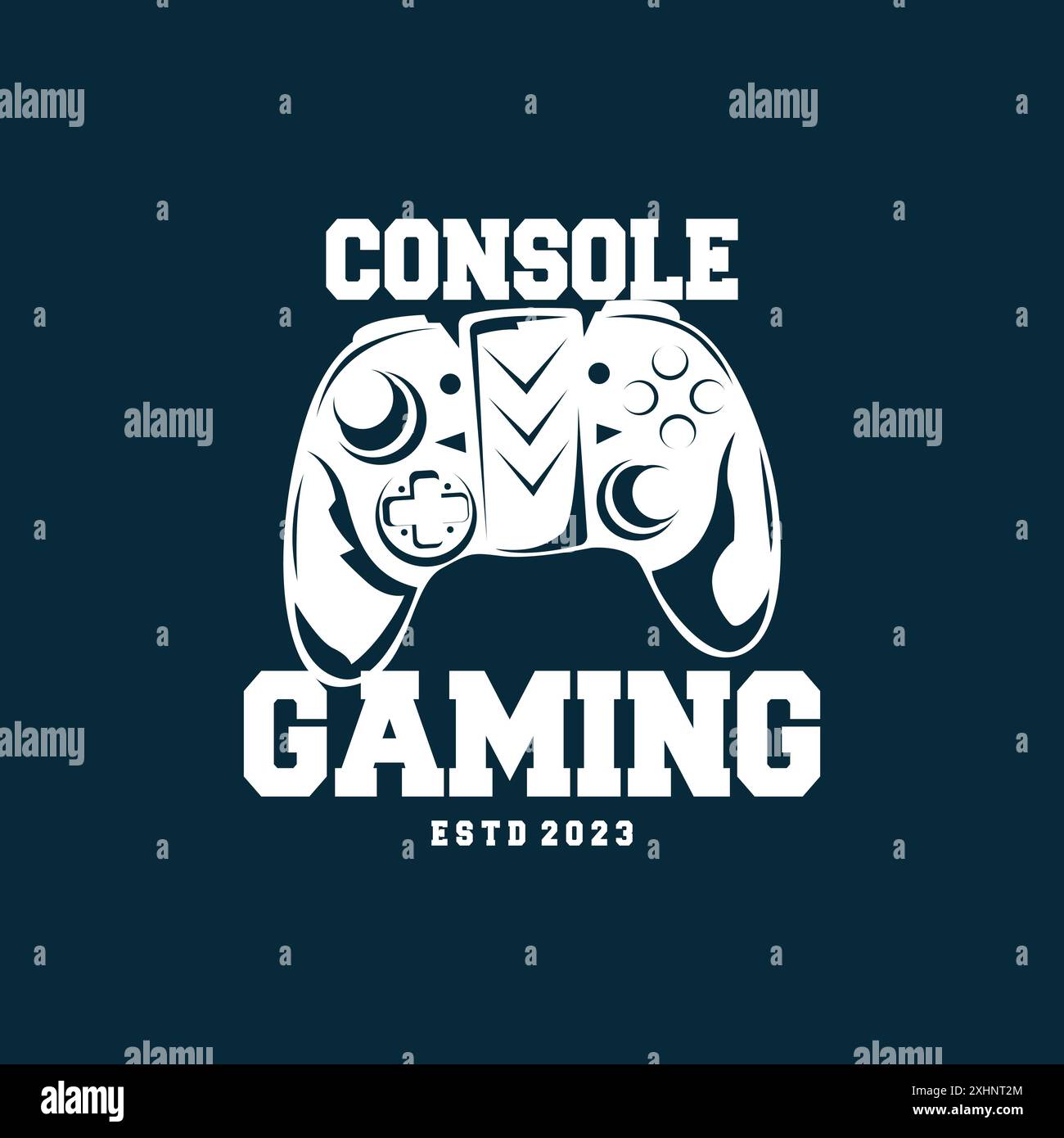 Game Console Logo, Gamer Design Gamepad Illustration Symbol Template ...