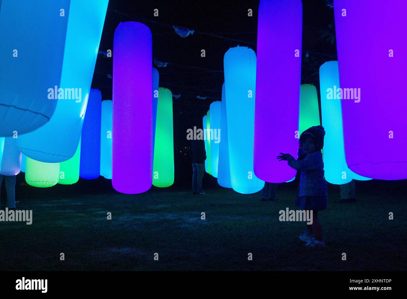 Bandung, West Java, Indonesia. 15th July, 2024. People visit the light ...