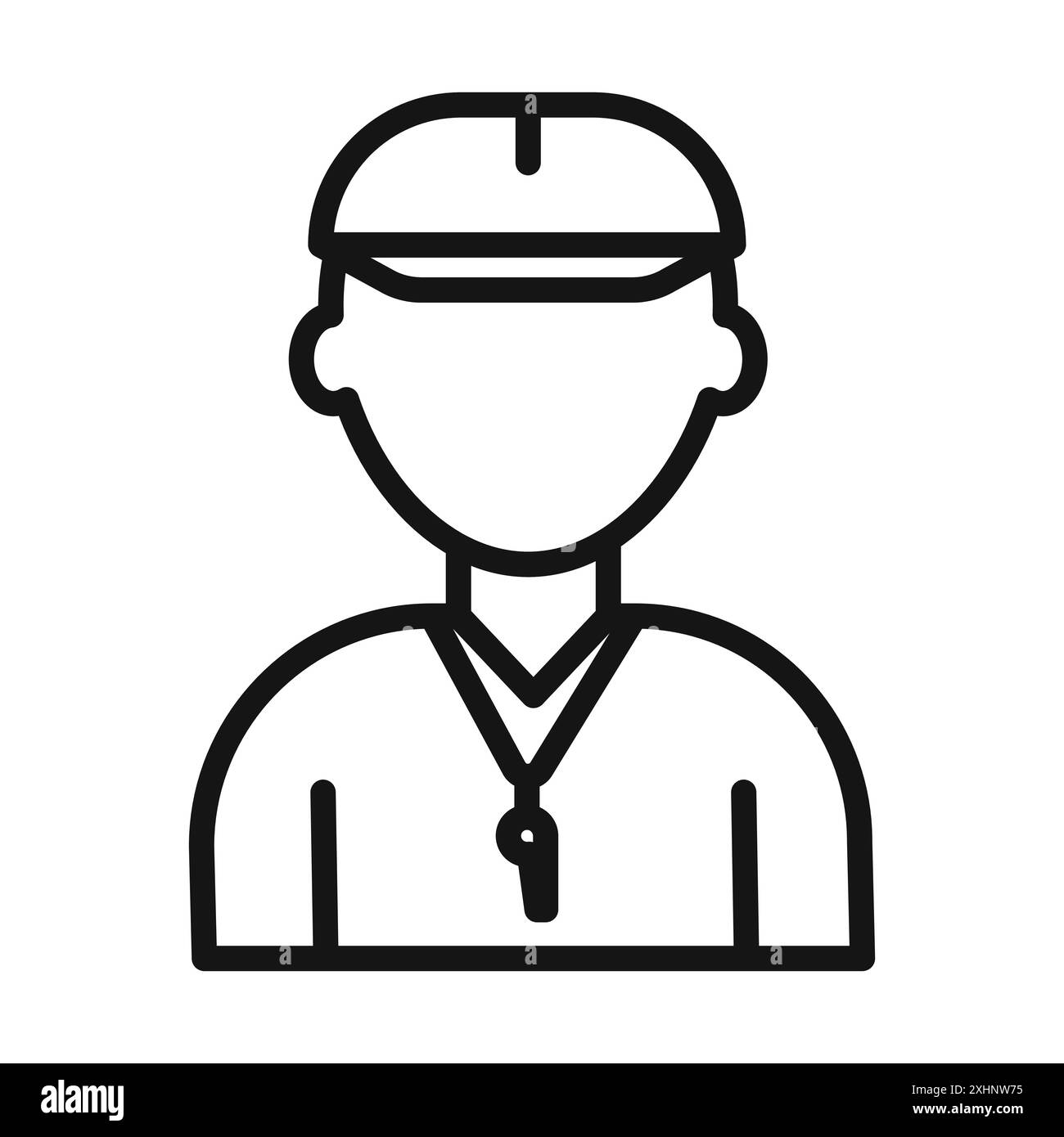 Coach icon Black line art vector in black and white outline set collection sign Stock Vector ...