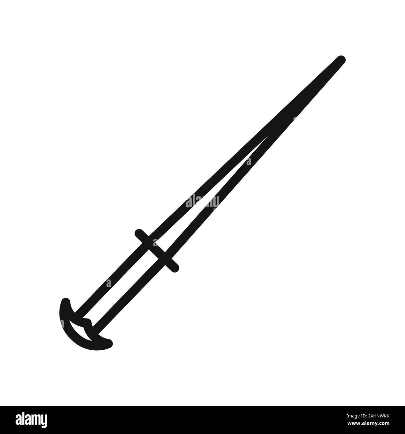 dagger icon Black line art vector in black and white outline set collection sign Stock Vector ...