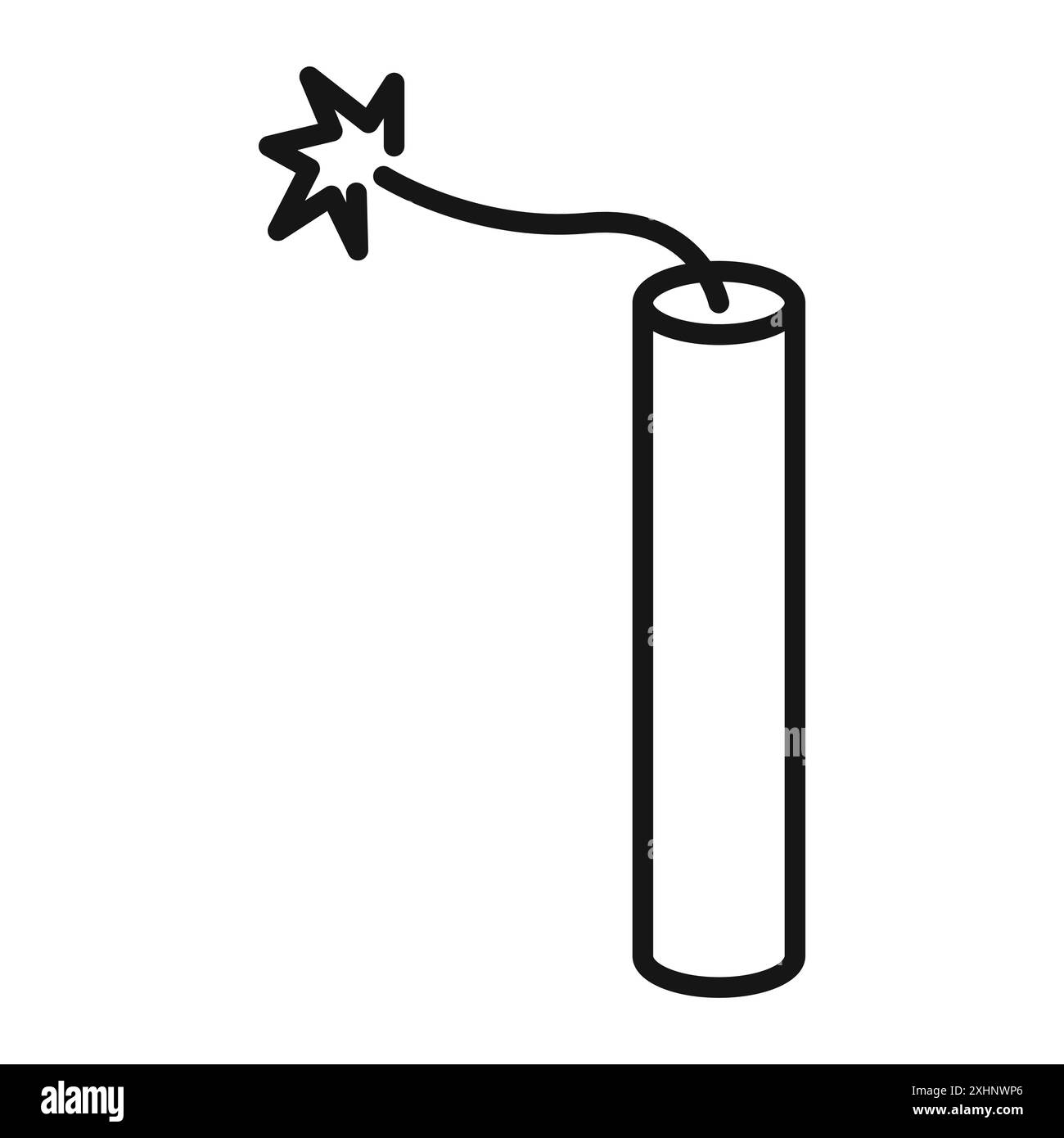 dynamite icon Black line art vector in black and white outline set collection sign Stock Vector ...