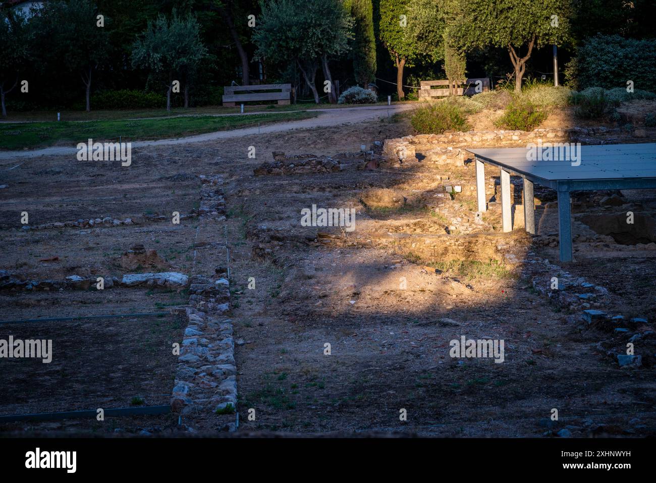 Archaeological Site of the Lyceum of Aristotle, Athens, Greece Stock ...