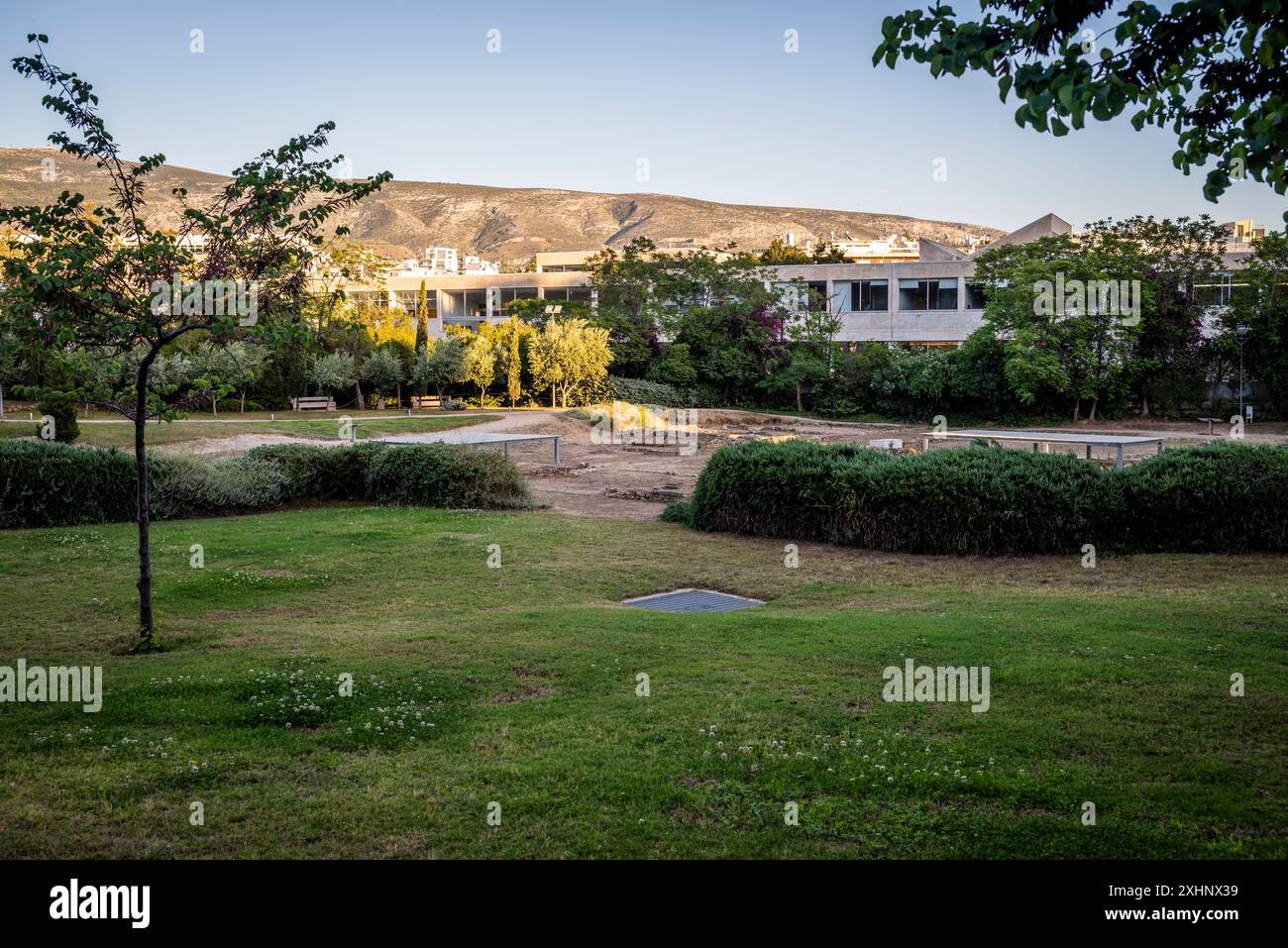 Archaeological Site of the Lyceum of Aristotle, Athens, Greece Stock ...