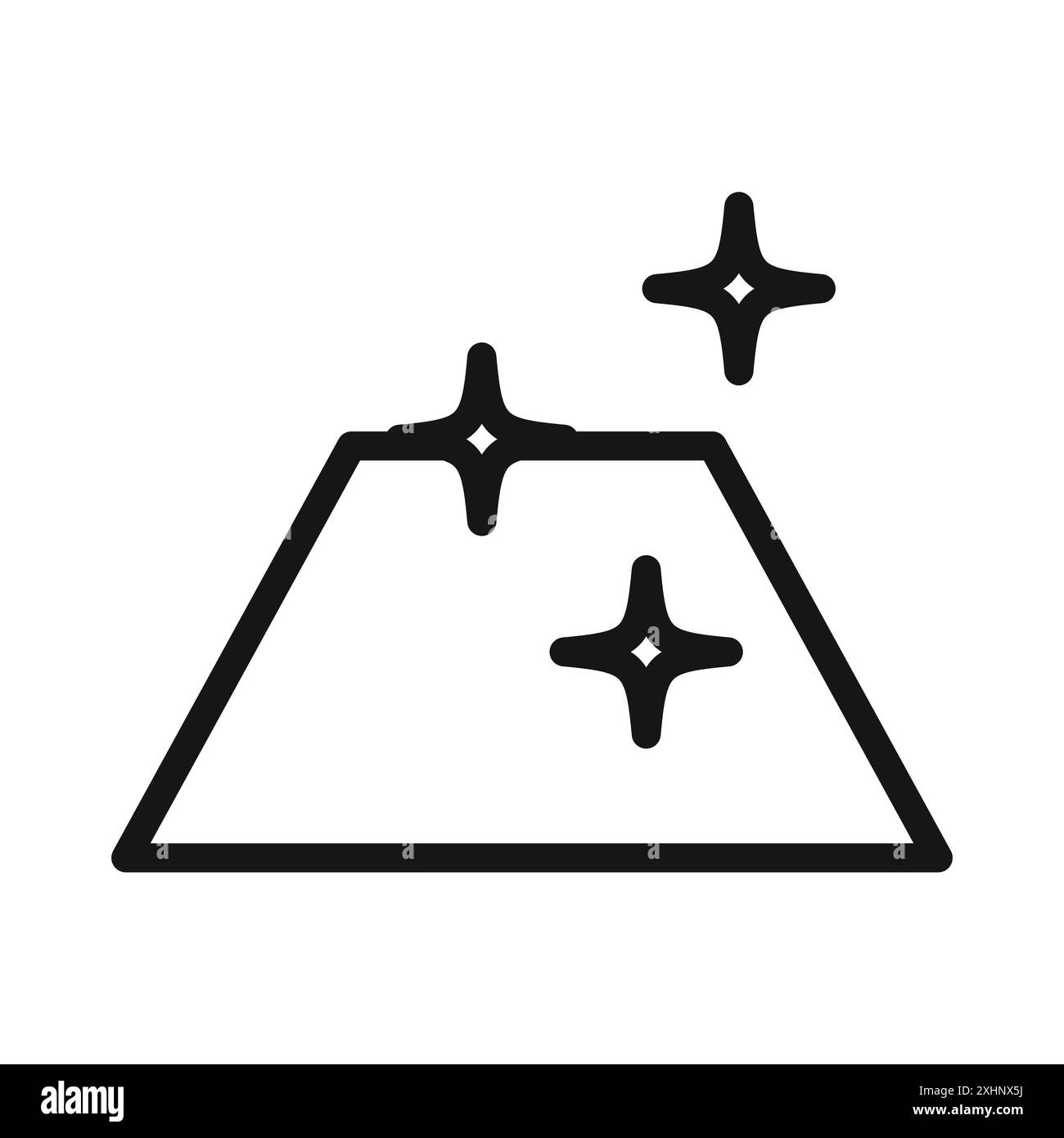 clean surface icon Black line art vector in black and white outline set ...