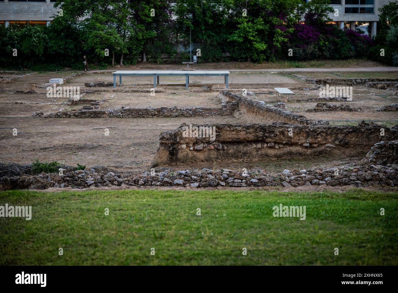 Archaeological Site of the Lyceum of Aristotle, Athens, Greece Stock ...