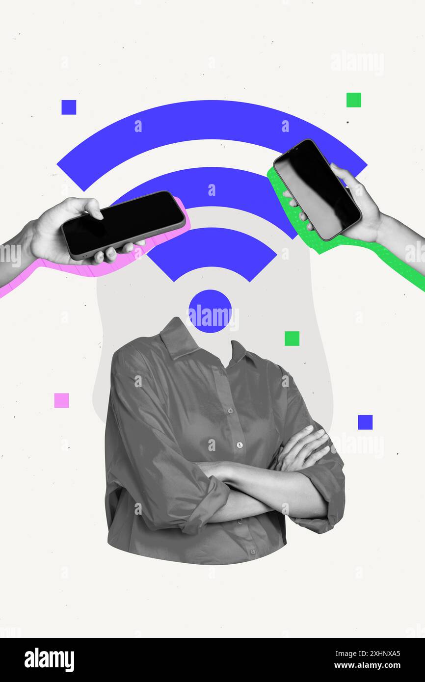 Composite collage picture image of wifi connection device internet ...