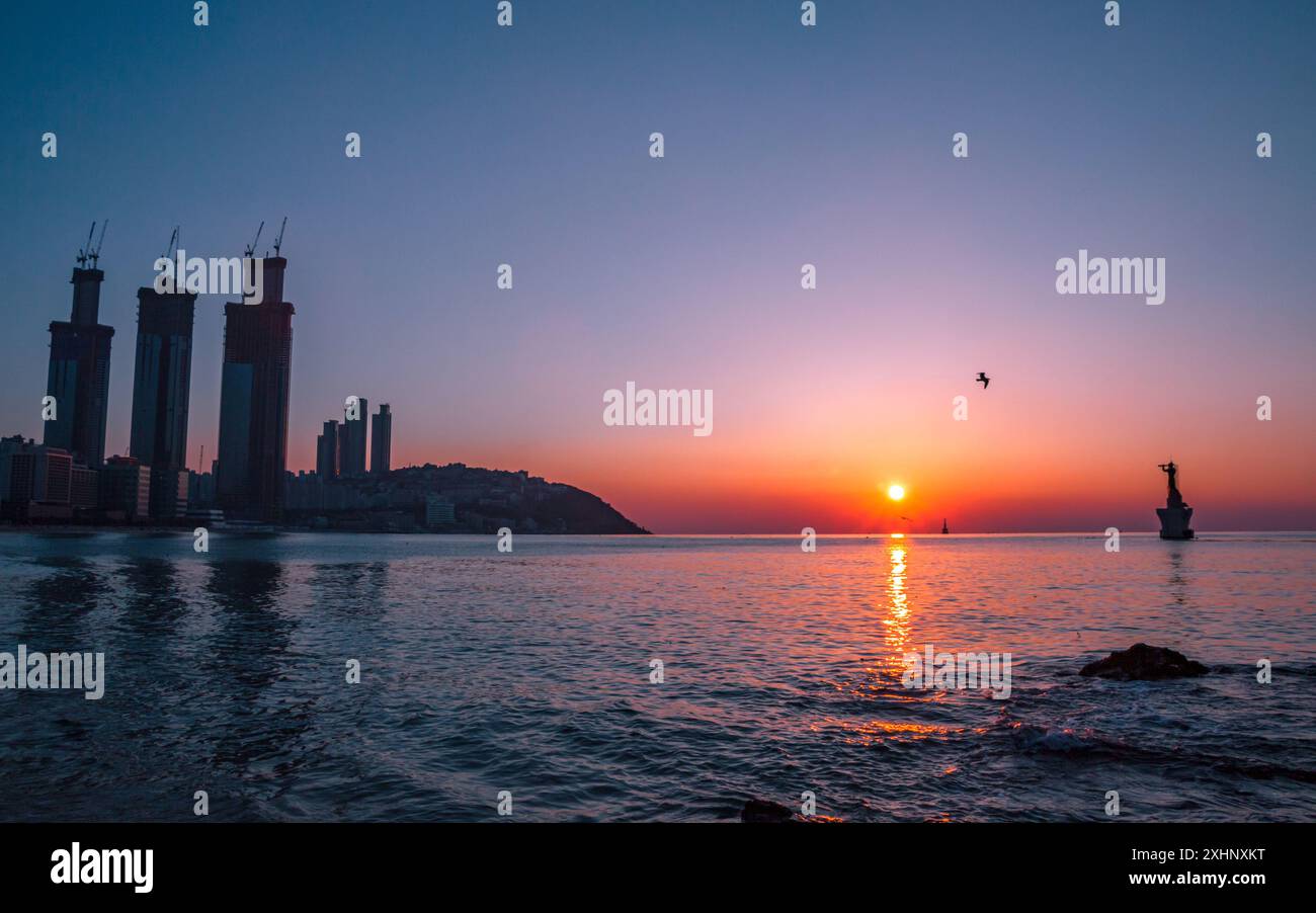 Flying over beautiful long beach hi-res stock photography and images ...
