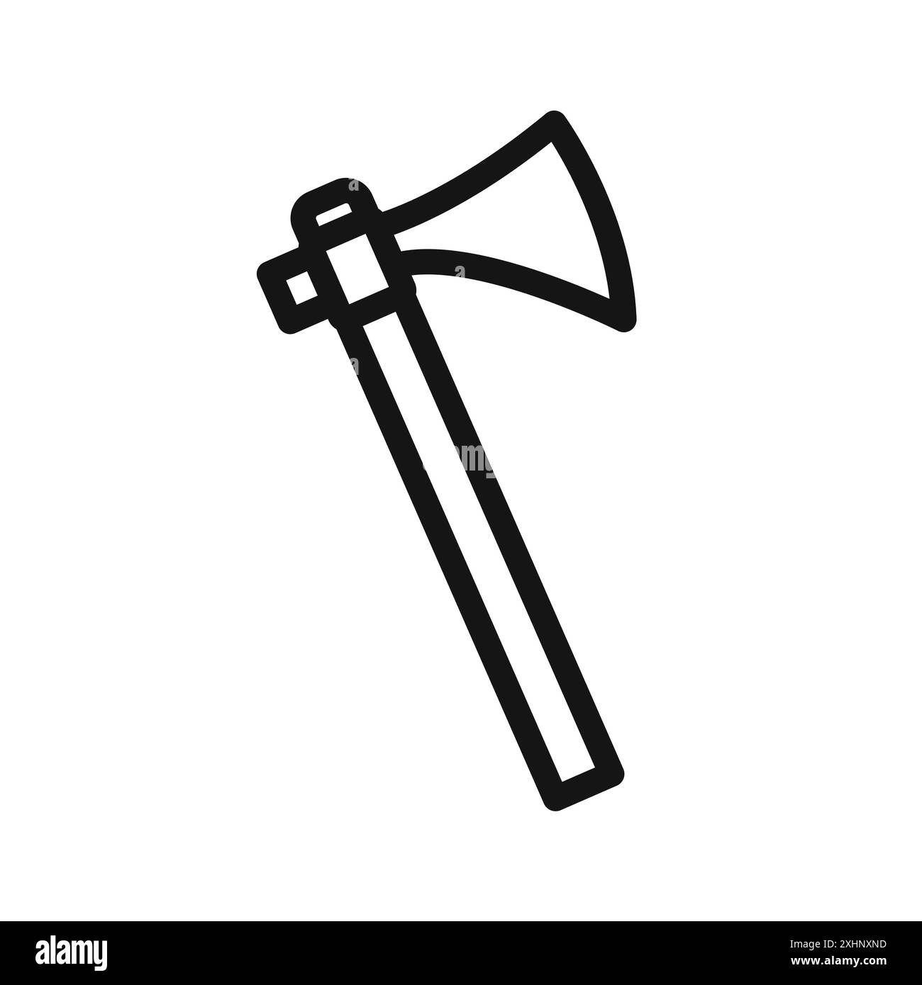 ax tool icon Black line art vector in black and white outline set collection sign Stock Vector ...