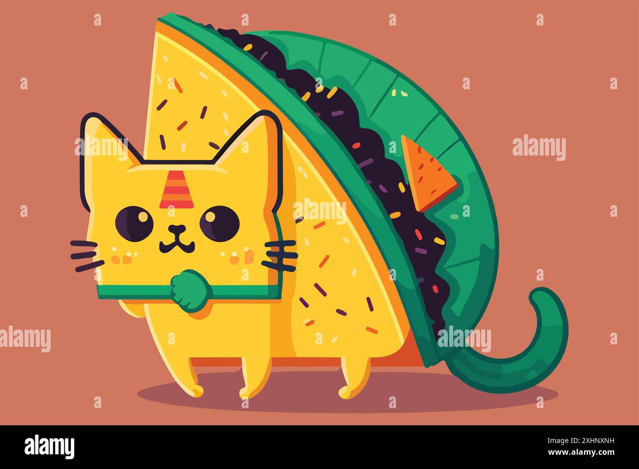Cat Taco vector illustration Stock Vector Image & Art - Alamy