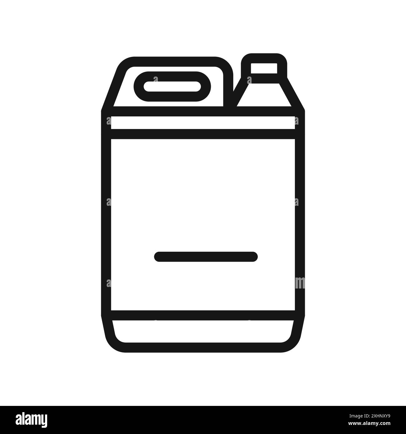 liquid Chlorine chemical icon Black line art vector in black and white ...