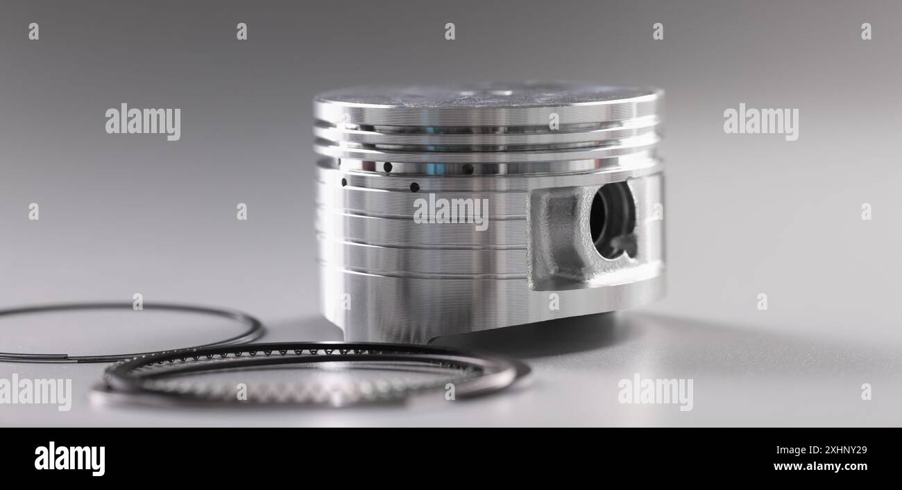 Forcer and piston rings, internal combustion engine Stock Photo - Alamy